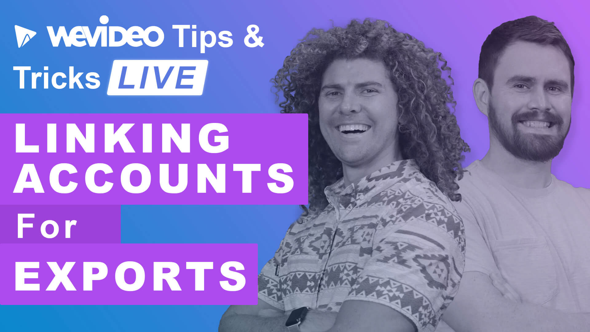 How to link accounts for your exports